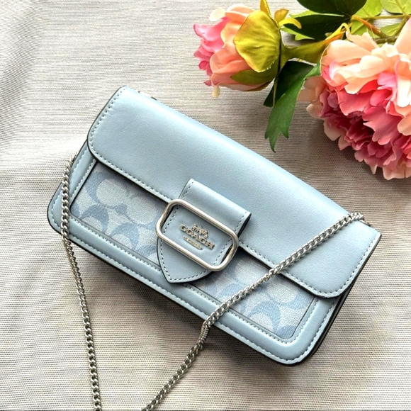 Coach | Bags | Coach Morgan Crossbody In Signature Chambray Smooth ...